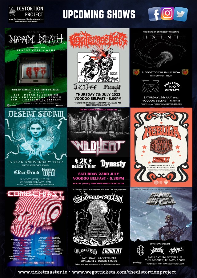 Upcoming shows! – The Distortion Project